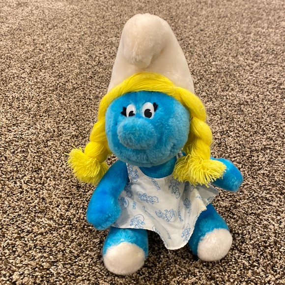 Smurfs | Toys | Vintage Smurfette 2 Inch Plush | Poshmark
